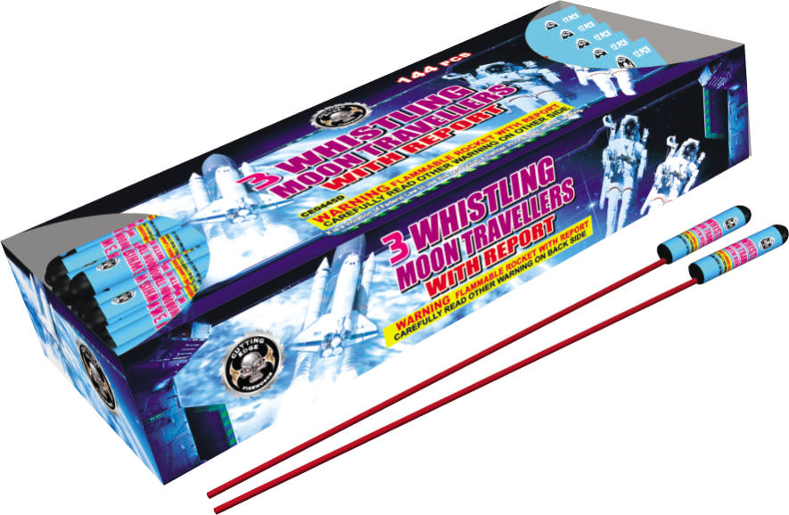 Triple Whistler Bottle Rockets - Whistle Bottle Rocket Fireworks ...