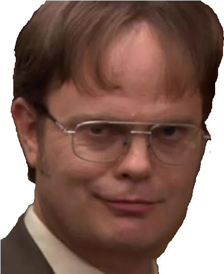 The Office Appreciation Ok - Dwight Schrute (485x556), Png Download