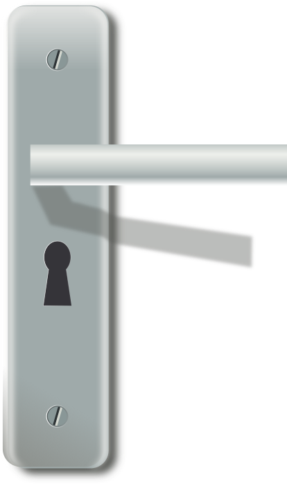Medium Image - Door Handle Clipart Png (413x800), Png Download