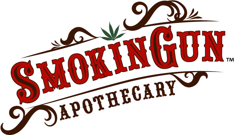 Smokin' Gun Apothecary - Smokin Gun Logo (800x503), Png Download