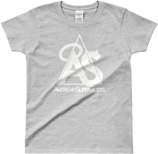 Ladies Tee American Supermodel Logo Grunge - No F*cks To Give Today ...