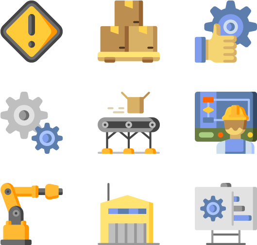 Manufacturing 50 Icons - Manufacturing (600x564), Png Download