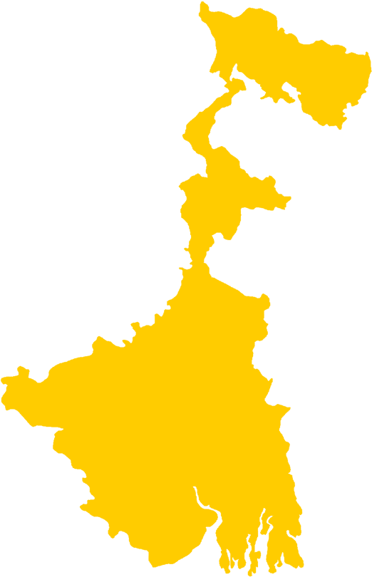 West Bengal - West Bengal Map Vector (900x900), Png Download