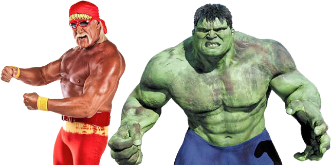Hulk Hogan Transparent Png - Hulk Green Hulk Hogan (669x332), Png Download