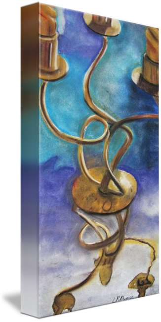 Distorted Candle Stick By Laura Dunce Svg Black And - Drawing (326x650 ...