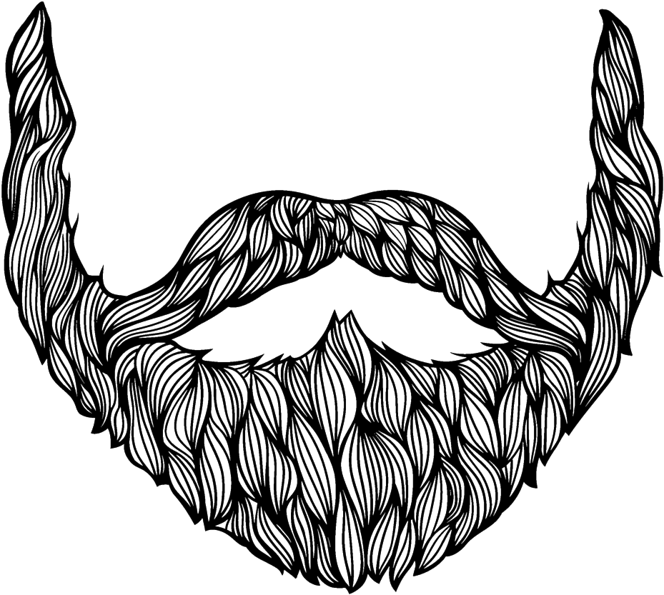 Beards Transparent Png Images - Beard Sketch (1000x906), Png Download