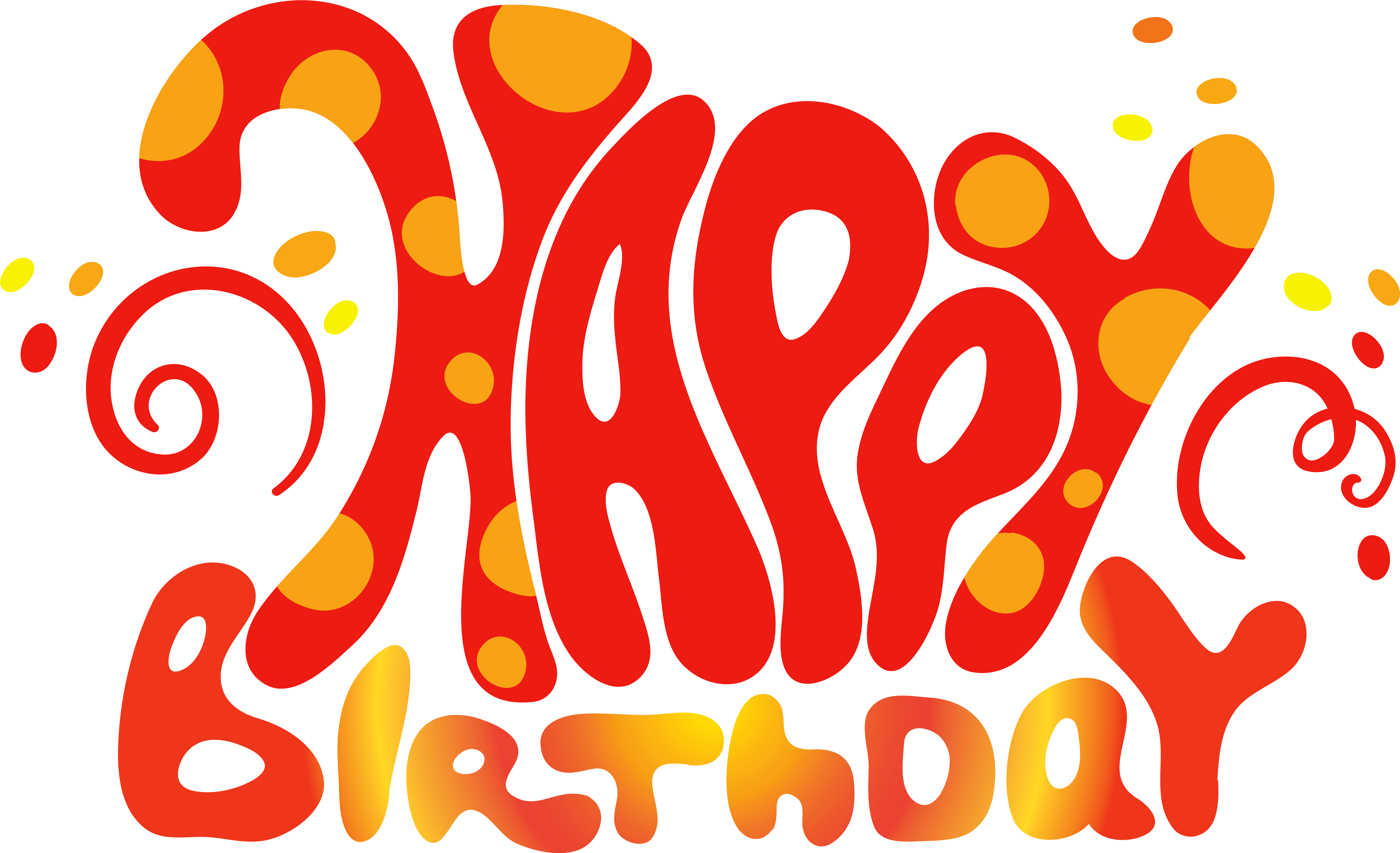 Red Cute Happy Birthday Text Png Clipart - Happy Birthday Text Png ...