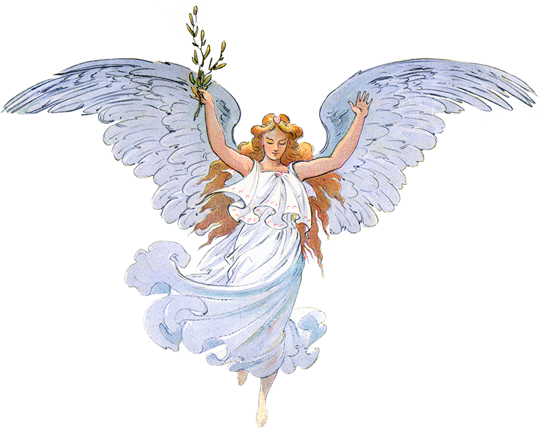 Vintage Peace Angel - Angel Graphics Transparent Background (802x638 ...