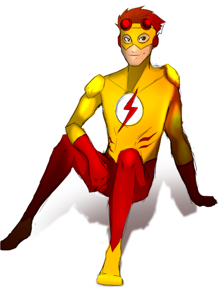 Kid Flash Png Clipart - Kid Flash Png (791x1011), Png Download