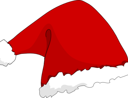 Source - - Santa Hat Clip Art (448x342), Png Download