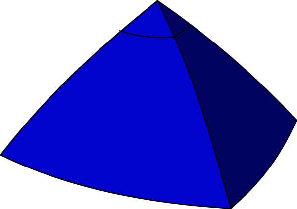 How To Set Use Blue Pyramid Svg Vector (600x423), Png Download