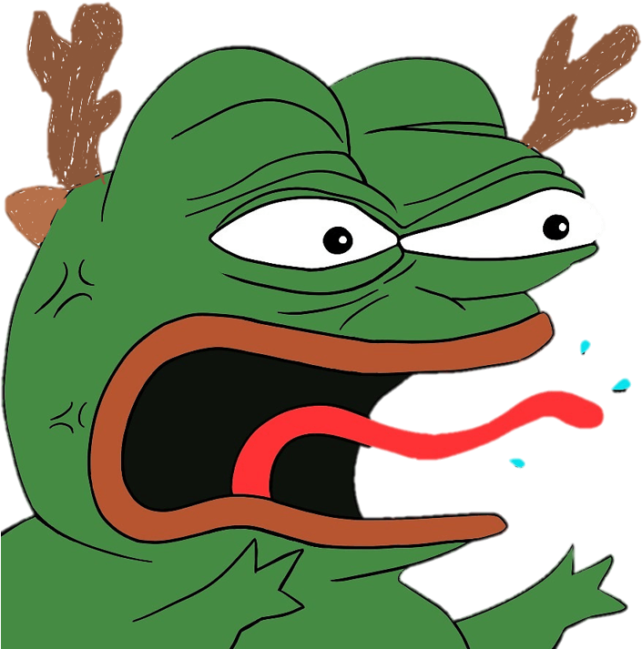 Reeeeindeer - Angry Pepe (720x720), Png Download