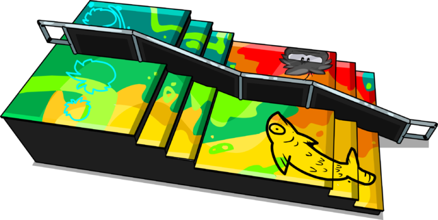 Graffiti Stair Ramp Sprite 007 (640x322), Png Download