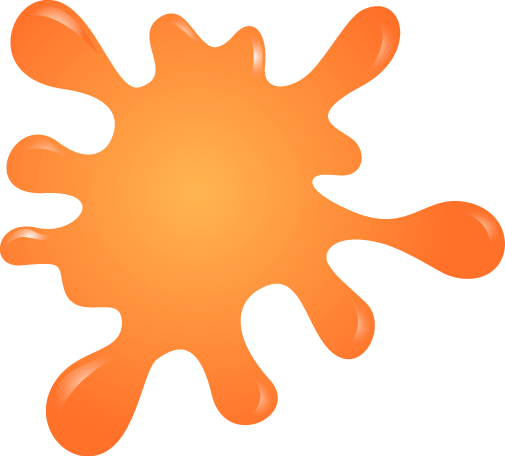 Paint Splatter Splash Ink Free Vector Graphic On Pixabay - Orange Color ...