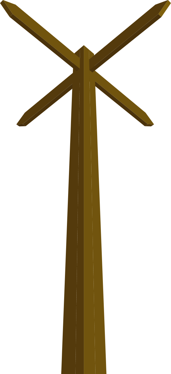 Wood Clipart Wooden Post - Wooden Post Clipart Png (600x1307), Png Download