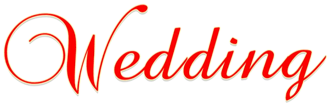 Photoshop Clipart Indian Marriage - Happy Wedding Text Png (640x213 ...