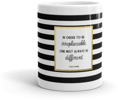 Coco Chanel Quote Coffee Mug - Chanel Coffee Mugs (480x480), Png Download