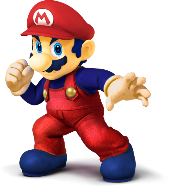 Mario Jumpman Alt - Mario Bros Super Smash Bros (544x600), Png Download