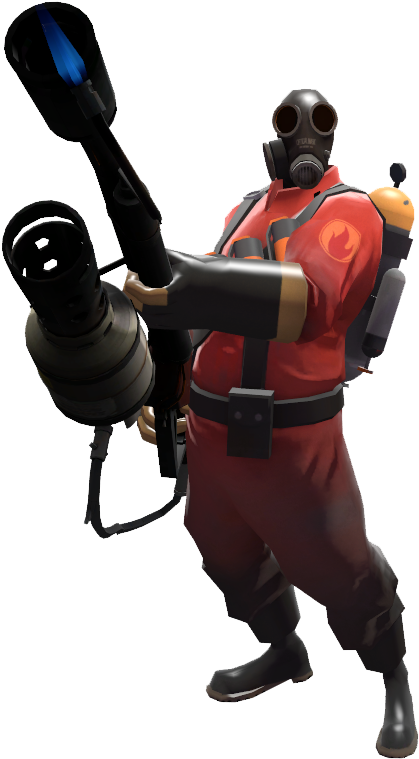 Pyro - Team Fortress 2 Pyro Render (750x786), Png Download