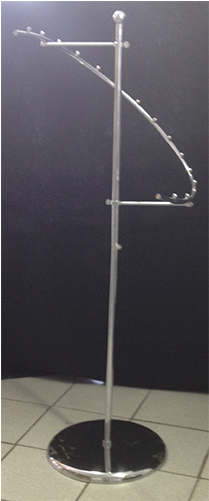 Chrome Spiral Clothing Rack With Ball On Top - Spiral Clothing Rack 67 ...