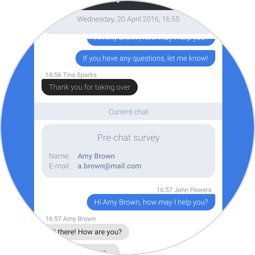 Live Chat Load History - Android Chat Window (830x830), Png Download