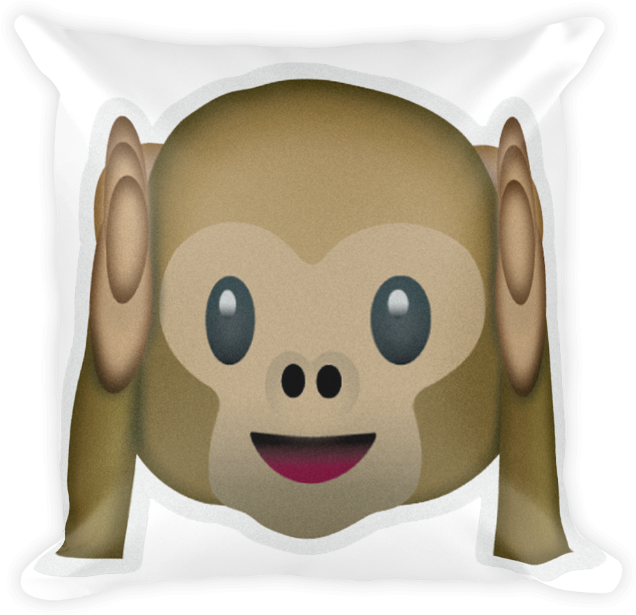 Download Hear No Evil Monkey - Emoji Monkey Covering Ears Png ...