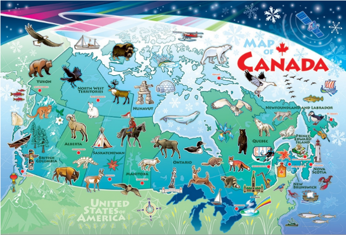 Download Canada Animal Map | Transparent PNG Download | SeekPNG