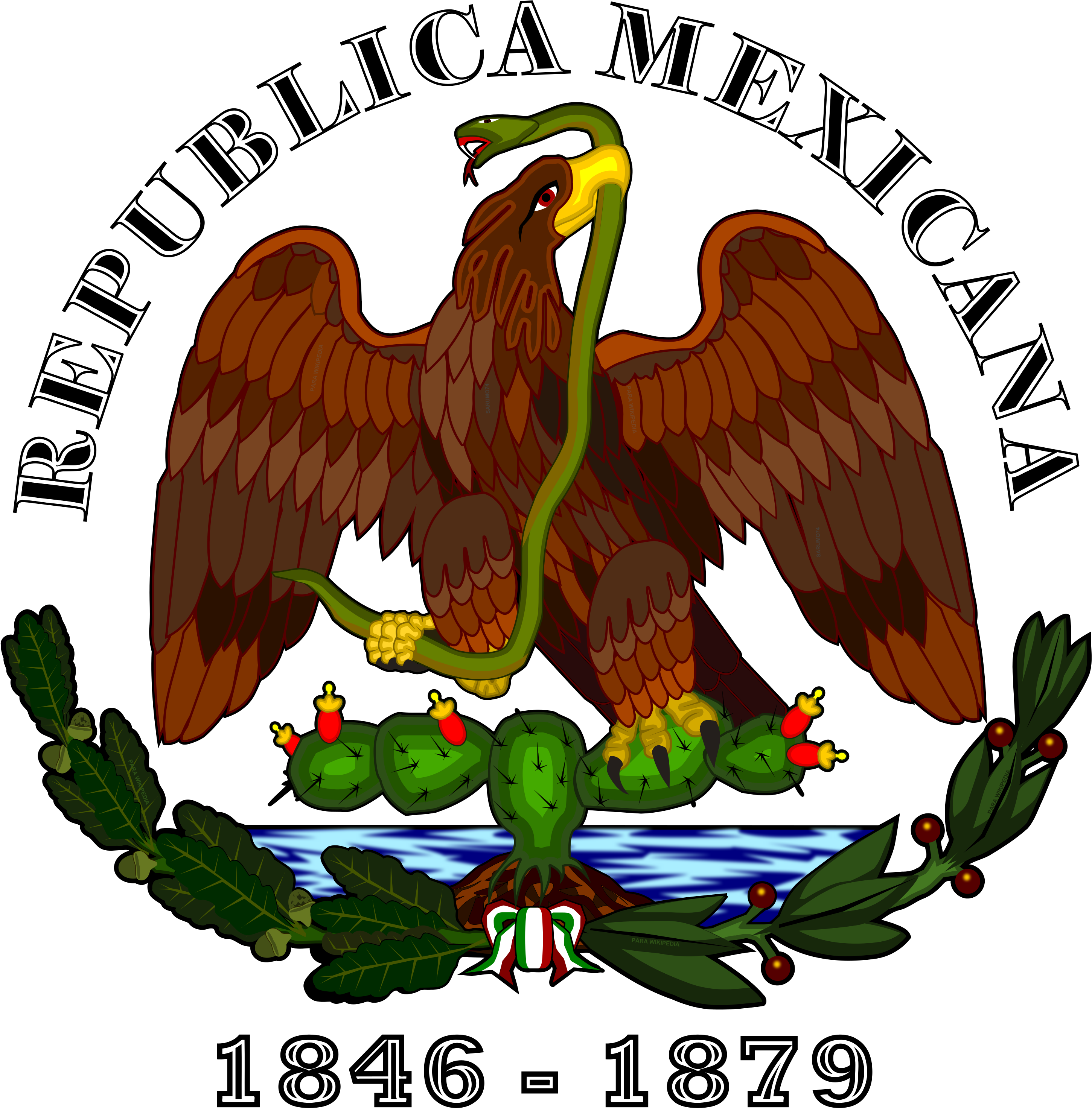 Esc Mex 1846 A 1879 Rep Mexicana - Magflags Large Flag Republia ...