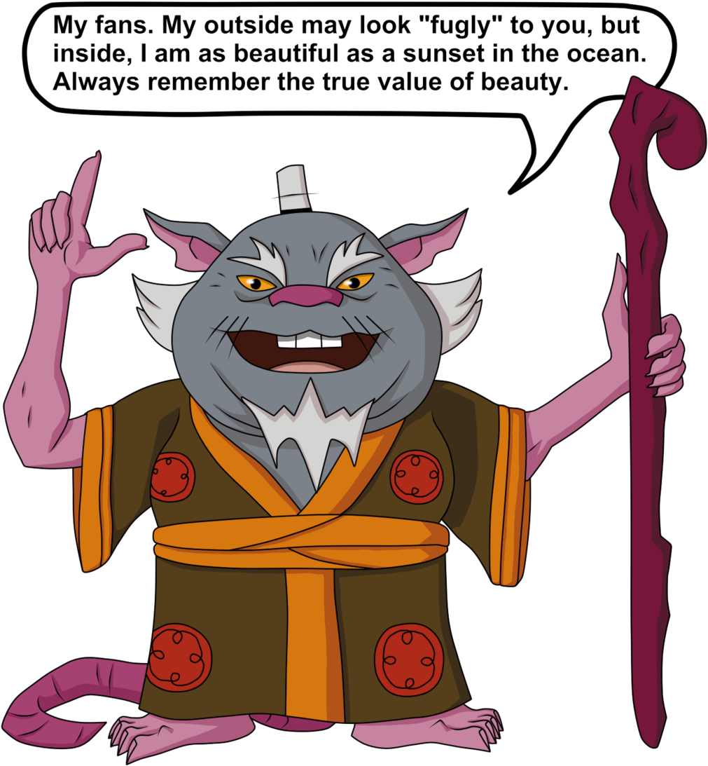 Rot Tmnt Splinter - Rottmnt Splinter (1024x1100), Png Download