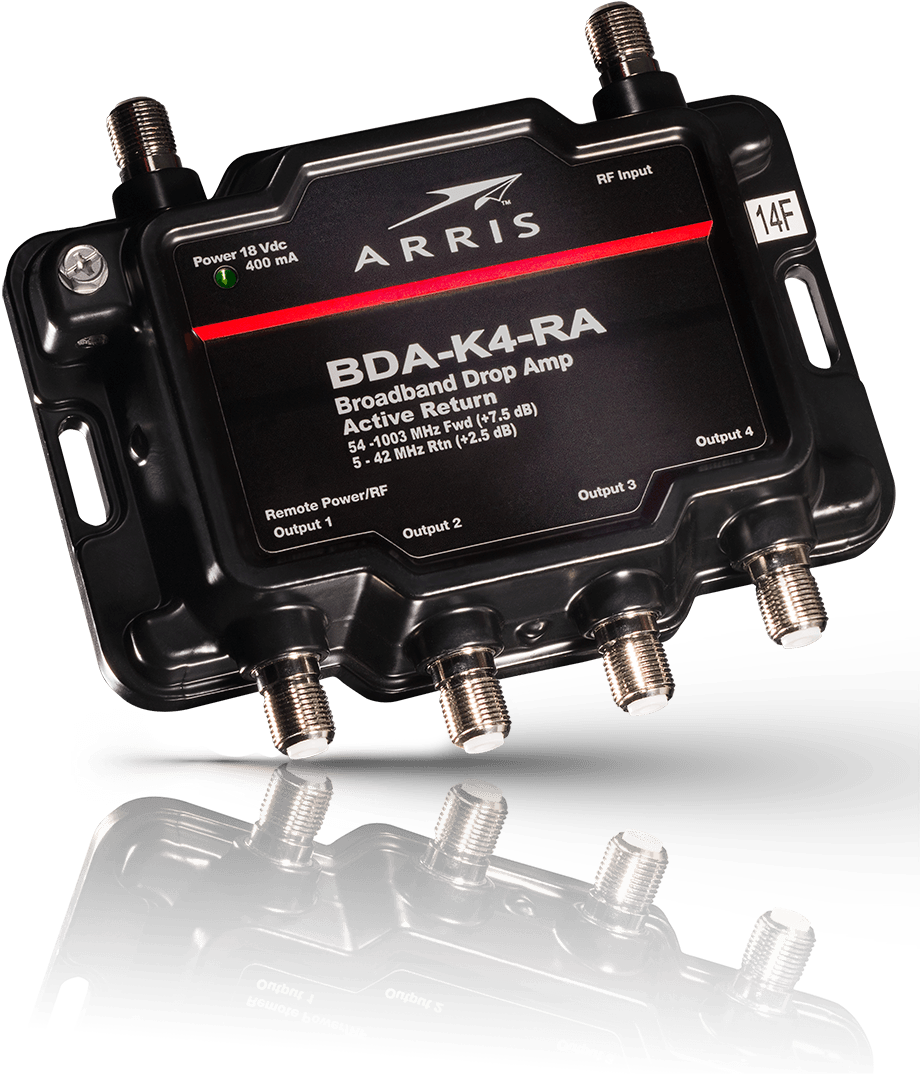 Bda Broadband Drop Amplifier - Motorola Signal Booster 4 - Port Cable ...