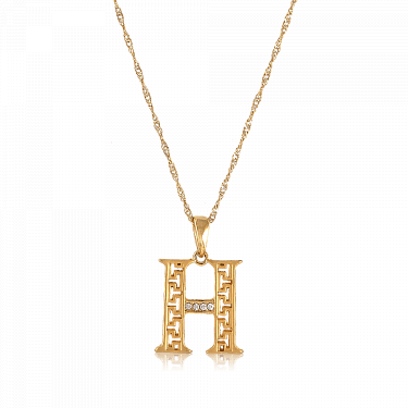 Download Ceidei 18k Gold Plated Stylish Letter H Design Locket ...