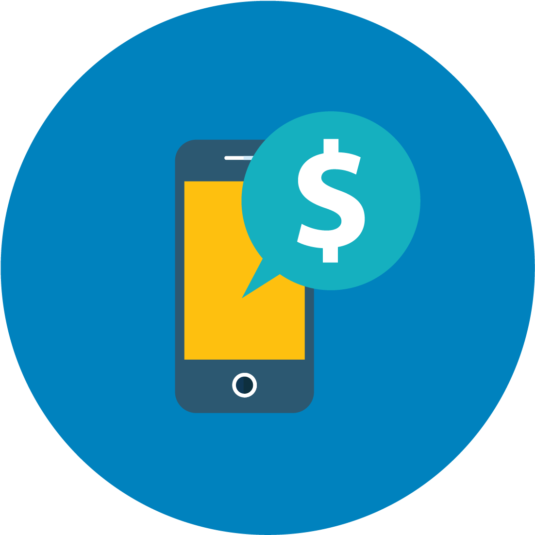 Pay Transparent Png - Mobile Payment Icon Png (1111x1111), Png Download