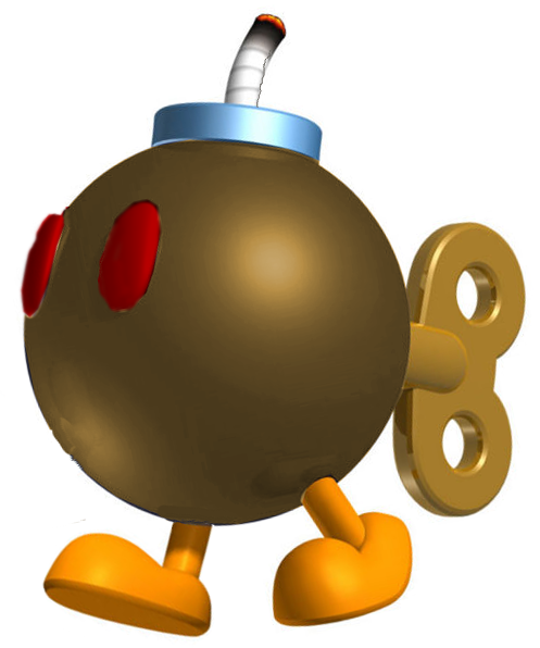 Mountain Bomb - Super Mario Bomb (497x596), Png Download