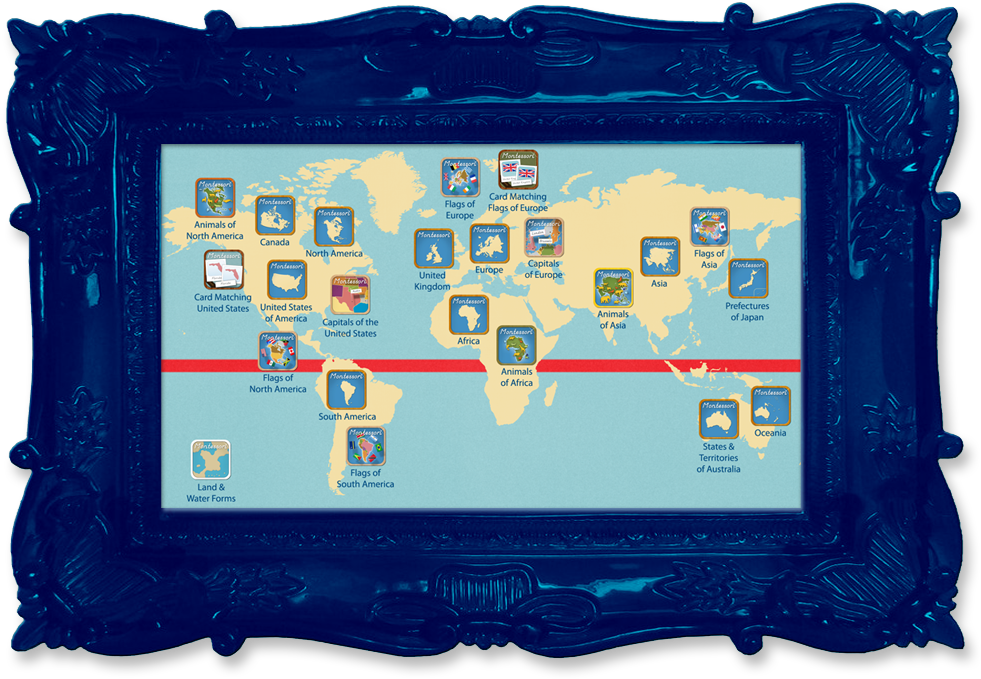 Geographyapps3 - Black Picture Frame (1000x700), Png Download