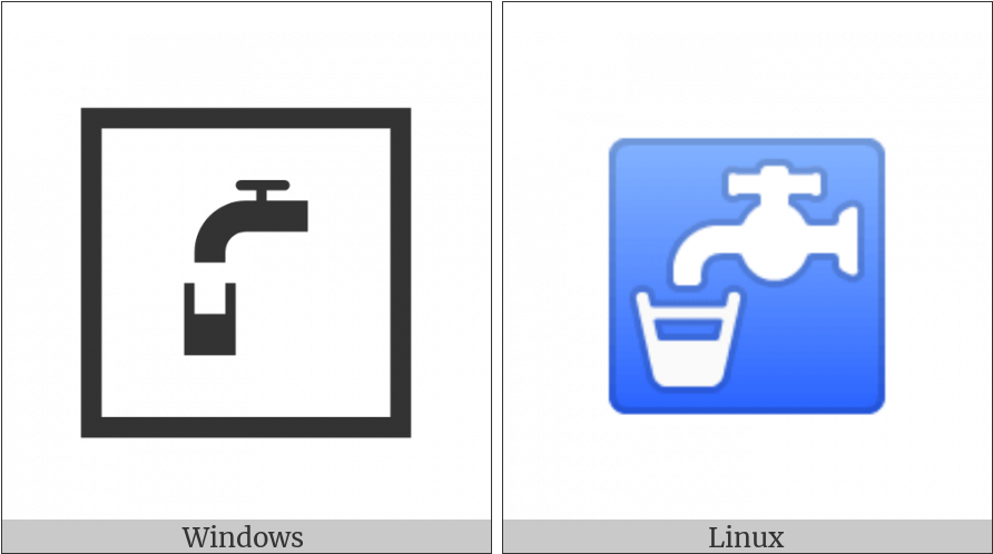 Potable Water Symbol On Various Operating Systems - Cross (900x506 ...