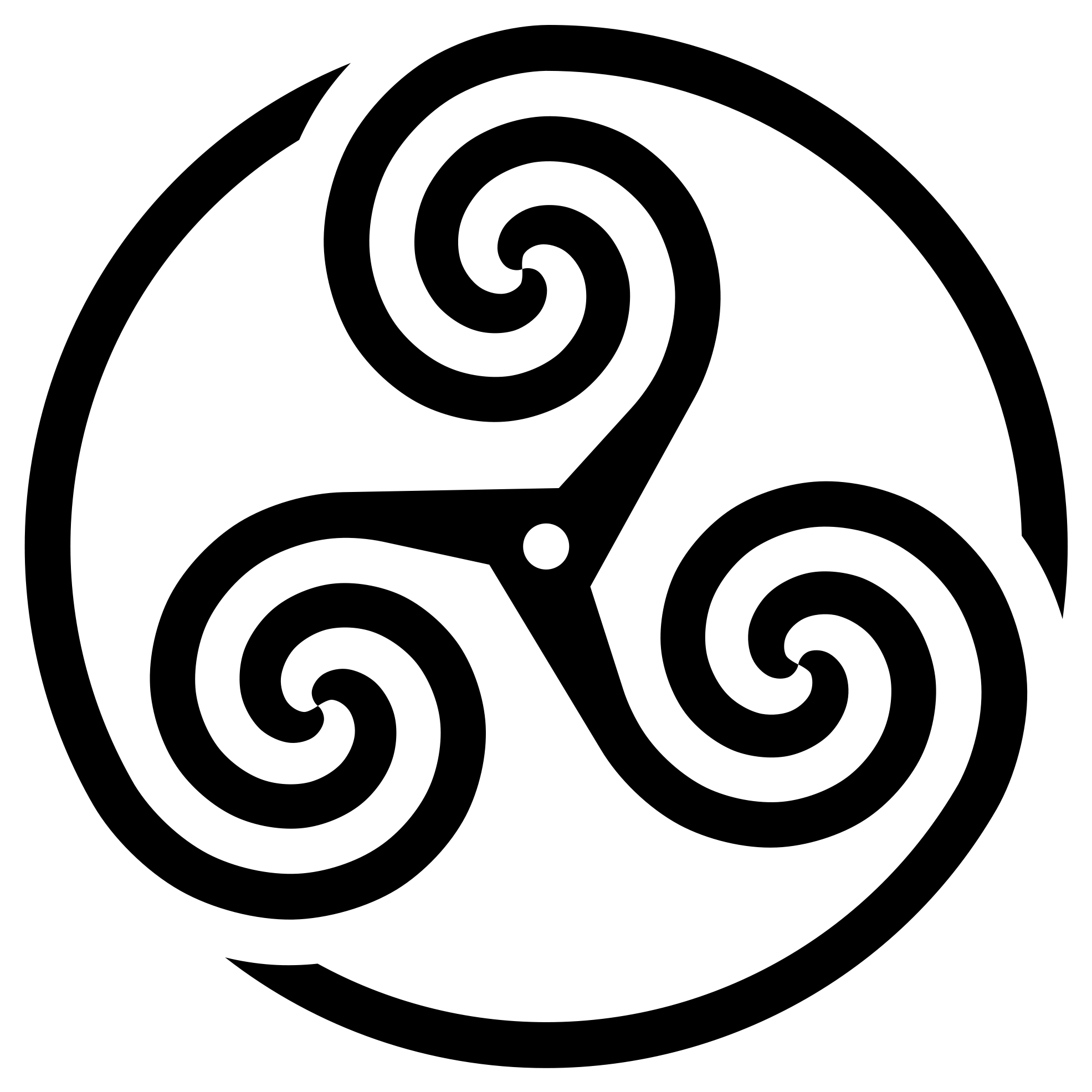 Download New Svg Image - Wheeled Triskelion | Transparent PNG Download ...