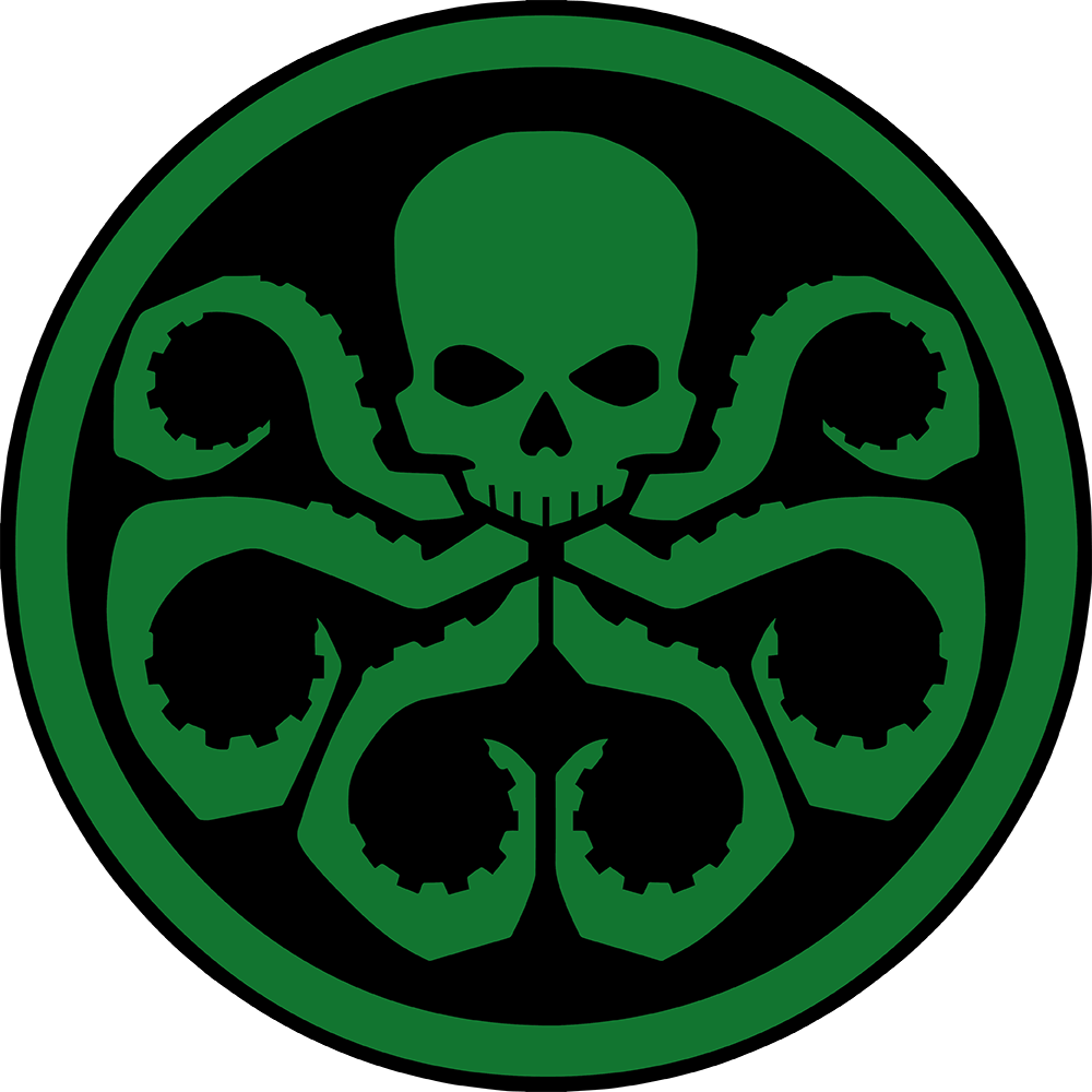 Hydra - Red Skull Logo Png (1000x1000), Png Download