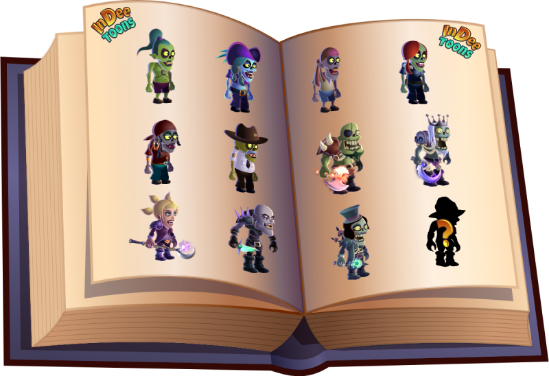 A Library Of 2d Game Characters - Library (800x548), Png Download