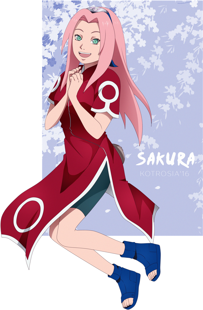 Sakura Haruno - Cartoon (793x1280), Png Download