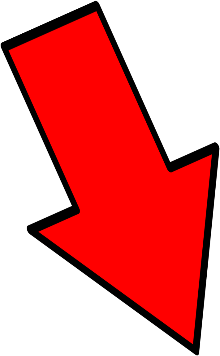 Red Arrow - Down Right - Red Down Right Arrow (800x1162), Png Download