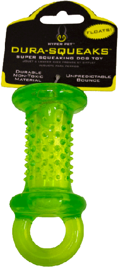 Hyper Pet Dura-squeaks Bobber Dog Toy - Hyper Pet Dura-squeaks Barbell ...