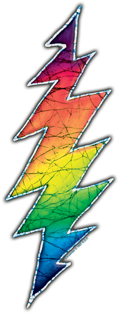 Lightning Bolt - Grateful Dead Lightning Bolt Art Decal (250x624), Png ...