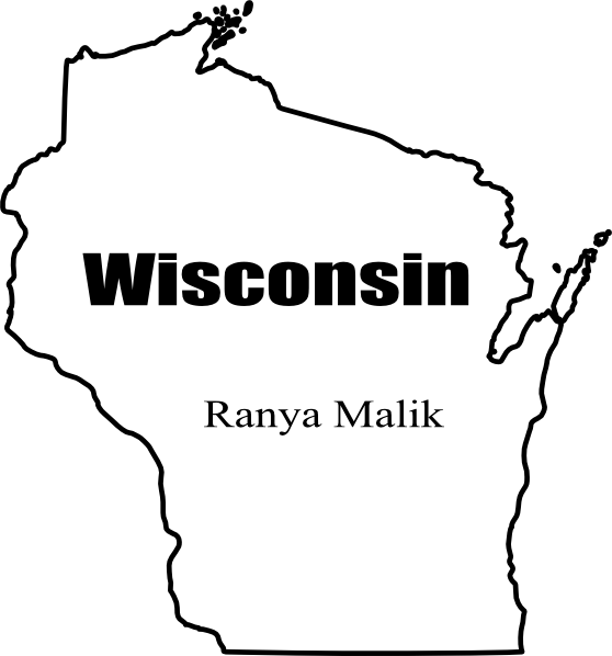 Wisconsin Map Clip Art At Clipart Library - State Of Wisconsin Outline ...