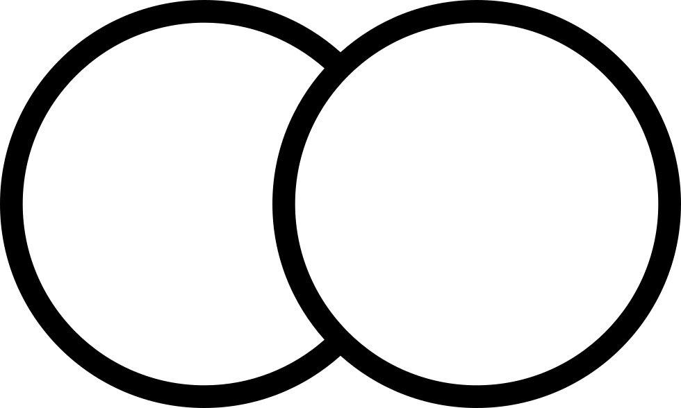 Download Two Circles Outline - Shape | Transparent PNG Download | SeekPNG