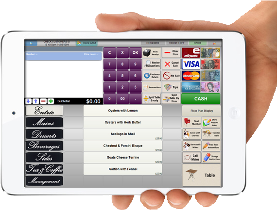 Ipad Pos - Melbourne (589x451), Png Download