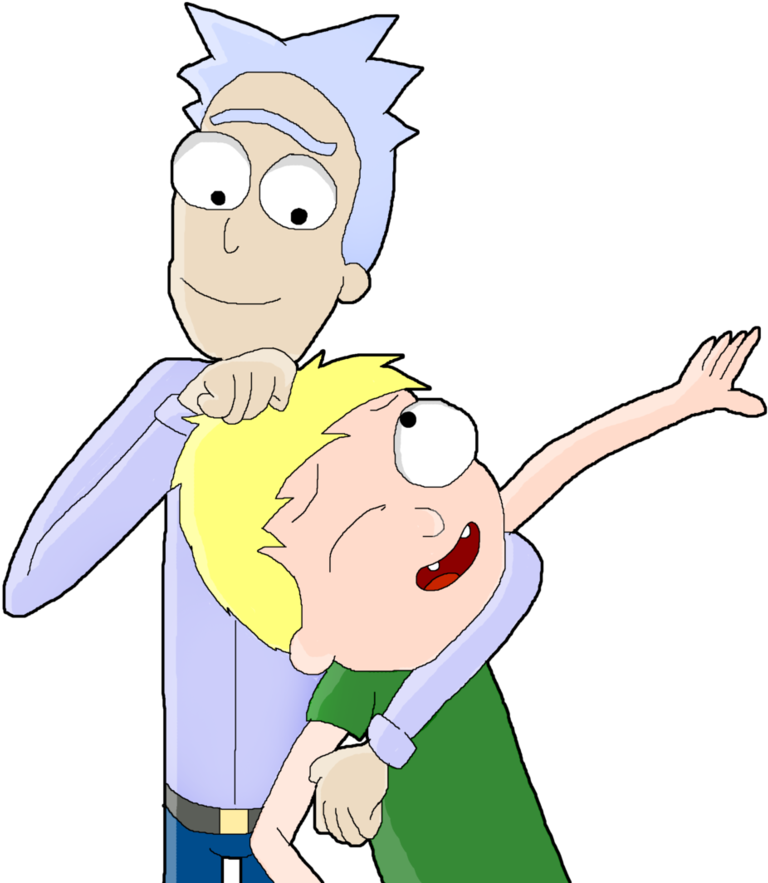 Rick And Morty - Cartoon (850x940), Png Download
