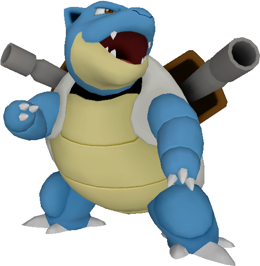 Png Black And White Blastoise Transparent Super - Blastoise Trophy (750x650), Png Download