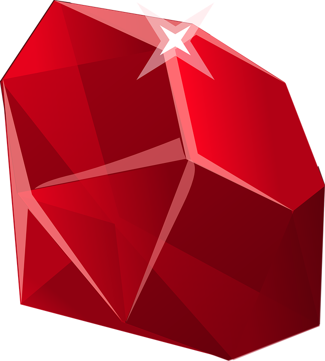 Crystal Clipart Ruby - Rubí Png (647x720), Png Download