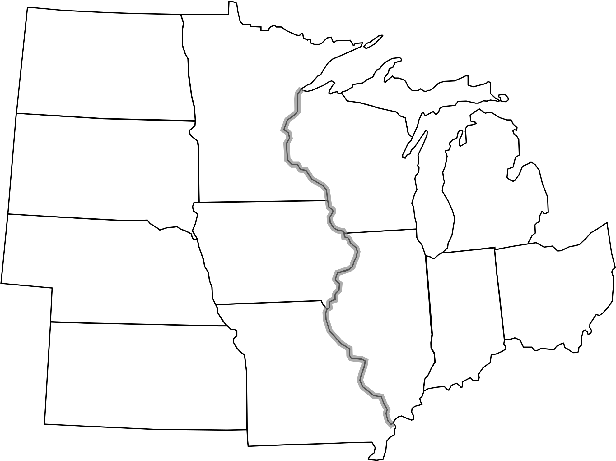 Download Map Blank Midwestregion 2000px Usa Midwest Notext Svg ...