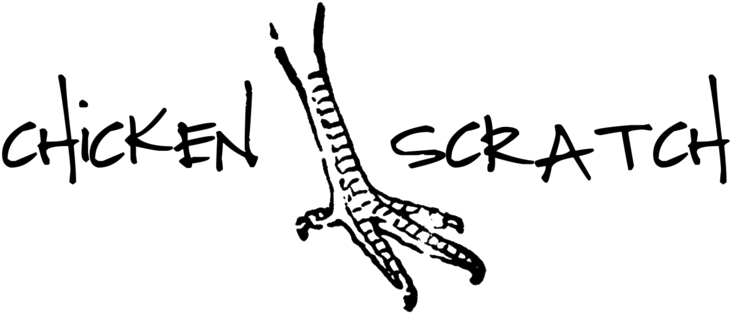 Chicken Scratch Logo Black (1000x563), Png Download